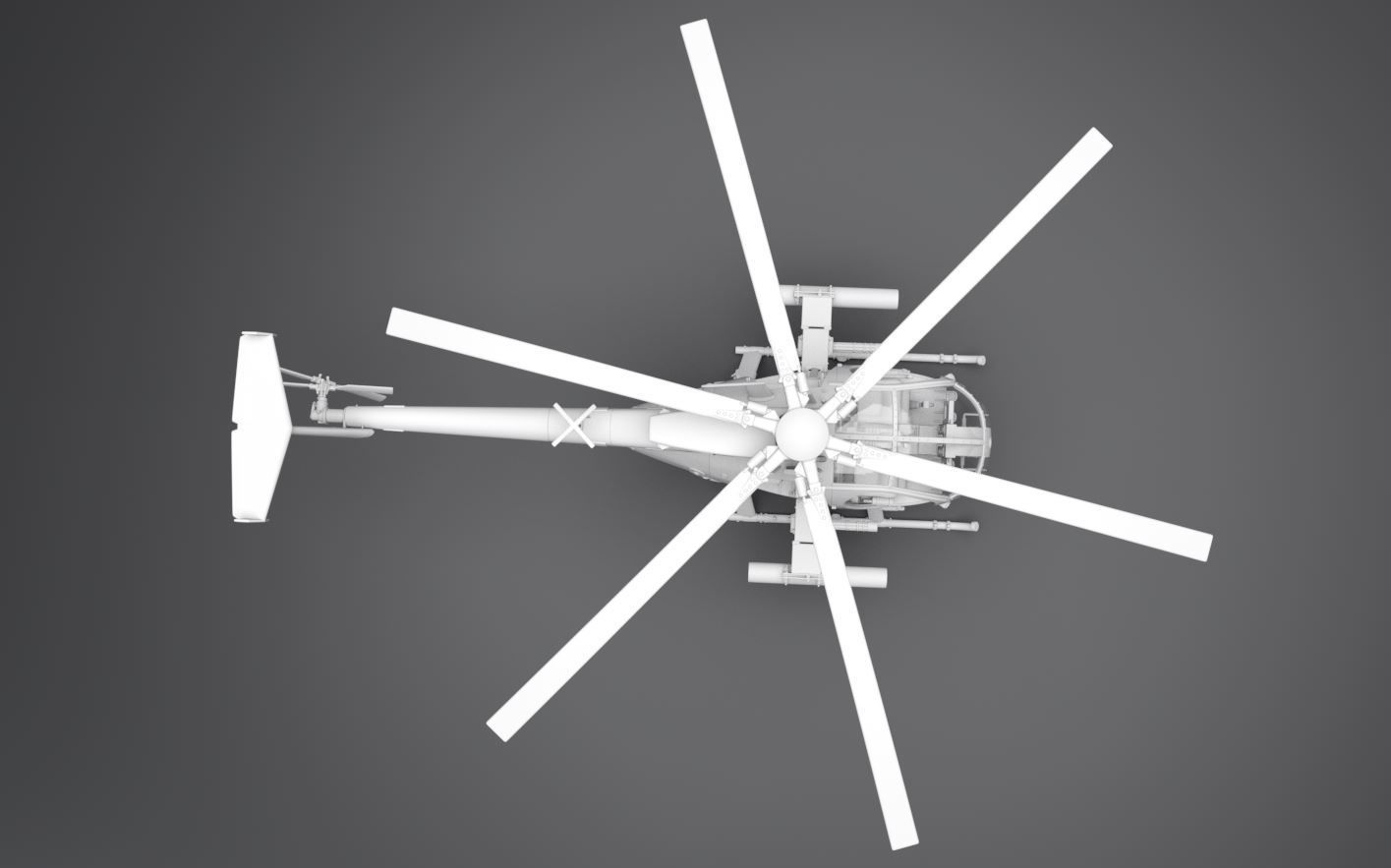 AH6m Little Bird Scale model 3D model 3D printable | CGTrader