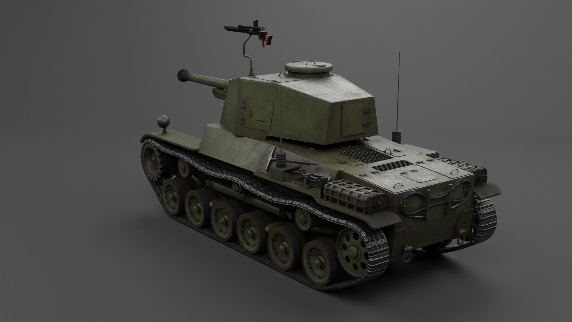 3D model Type 3 Chi-Nu medium tank VR / AR / low-poly | CGTrader