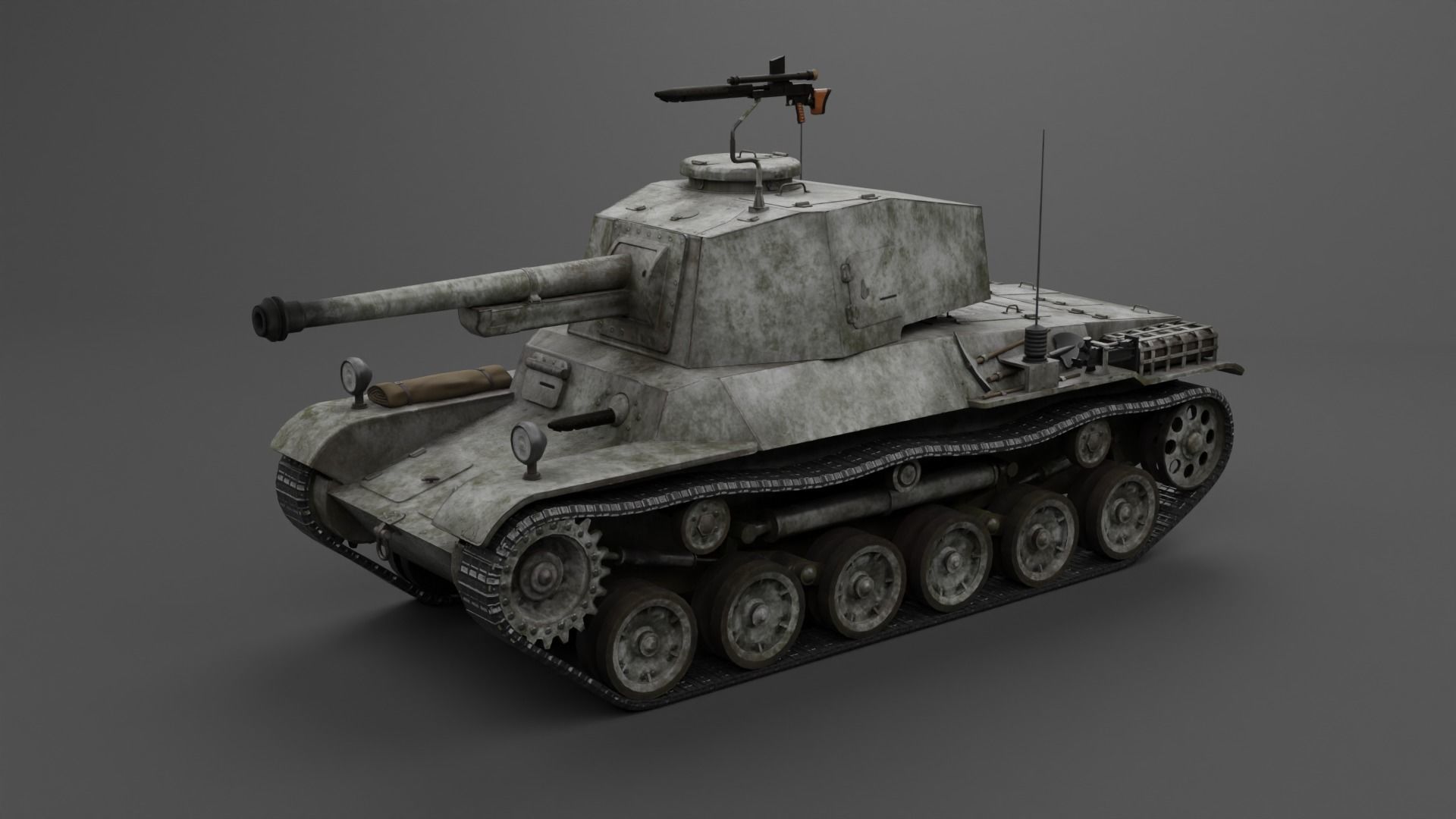 3D model Type 3 Chi-Nu medium tank VR / AR / low-poly | CGTrader