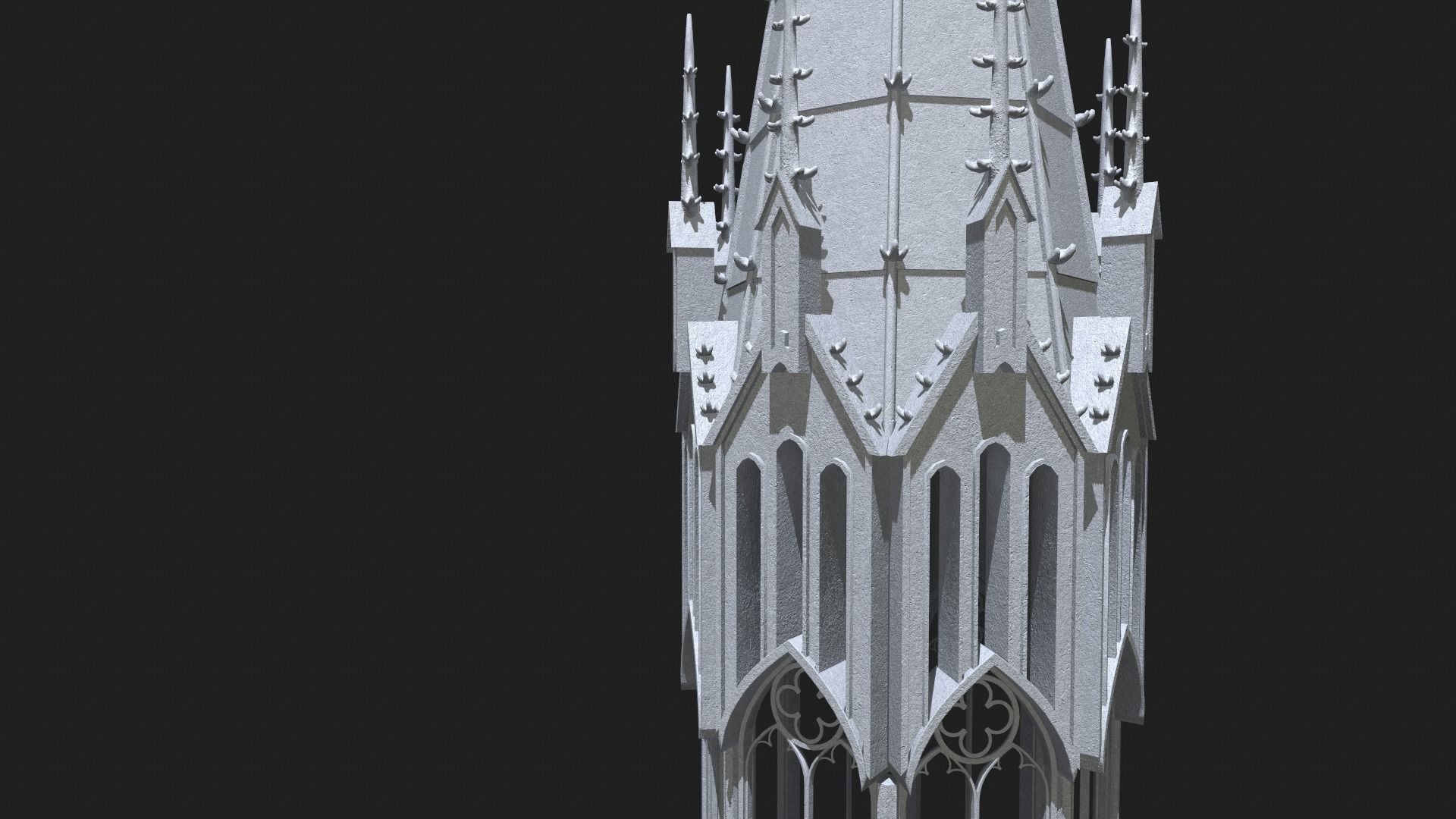 3D model Gothic Tower VR / AR / low-poly | CGTrader