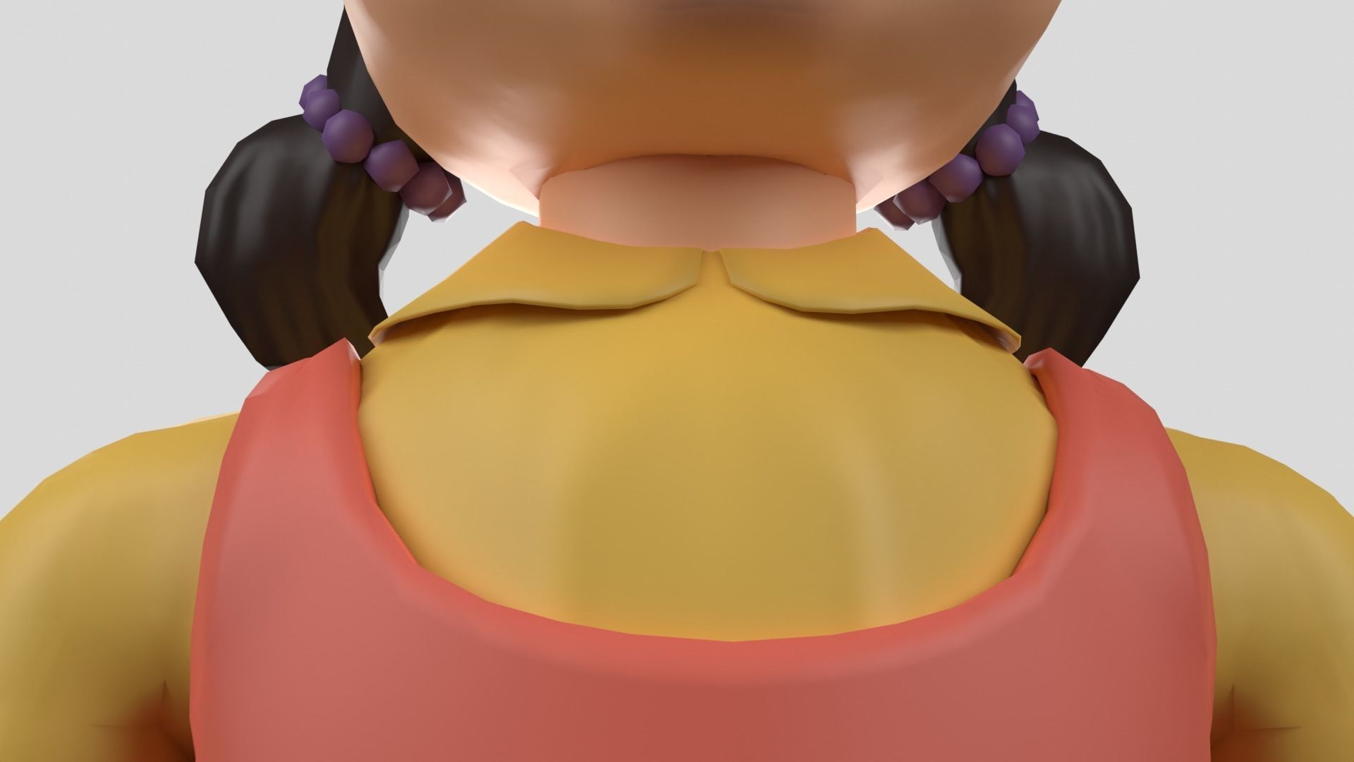 3d Model Squid Game Doll Rigged 3d Model Vr Ar Low Poly Cgtrader