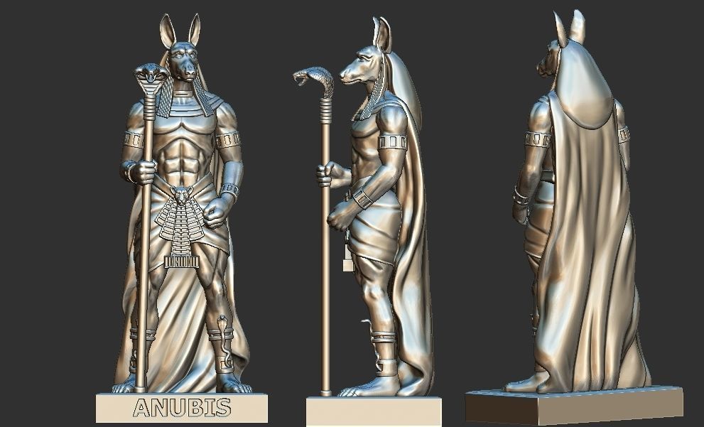 Anubis statue of egyptian god 3D print model 3D model 3D printable | CGTrader
