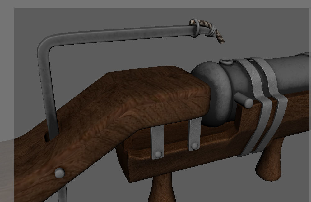 3D model Medieval Firearm HandCannon 3D Model Lowpoly VR / AR / low ...