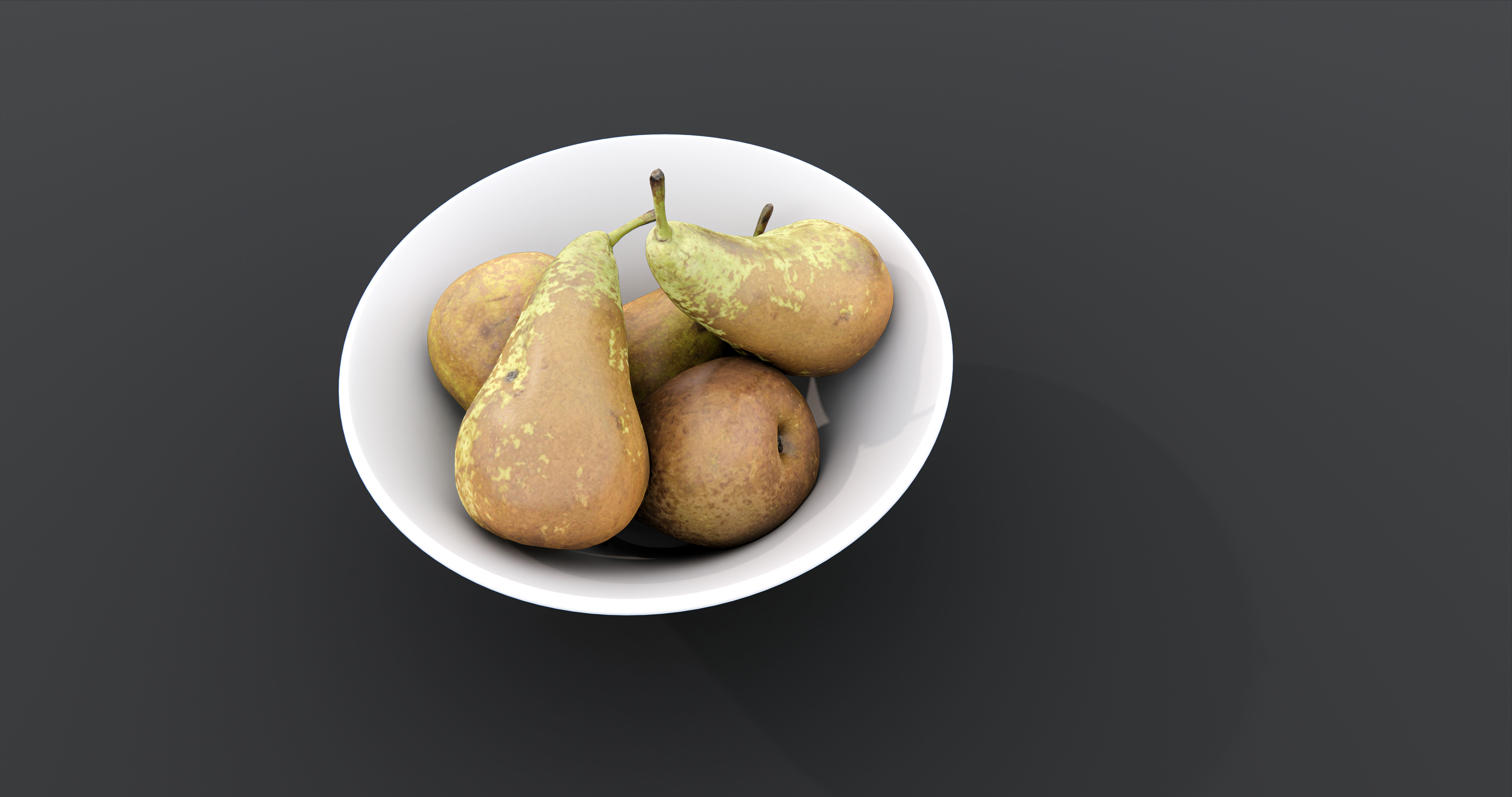 Pears in bowl 3D model | CGTrader