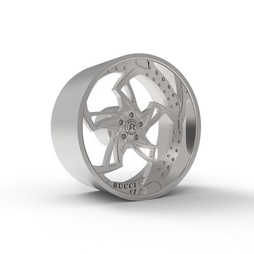 FIRE RUCCI FORGED WHEEL 3D model 3D printable | CGTrader