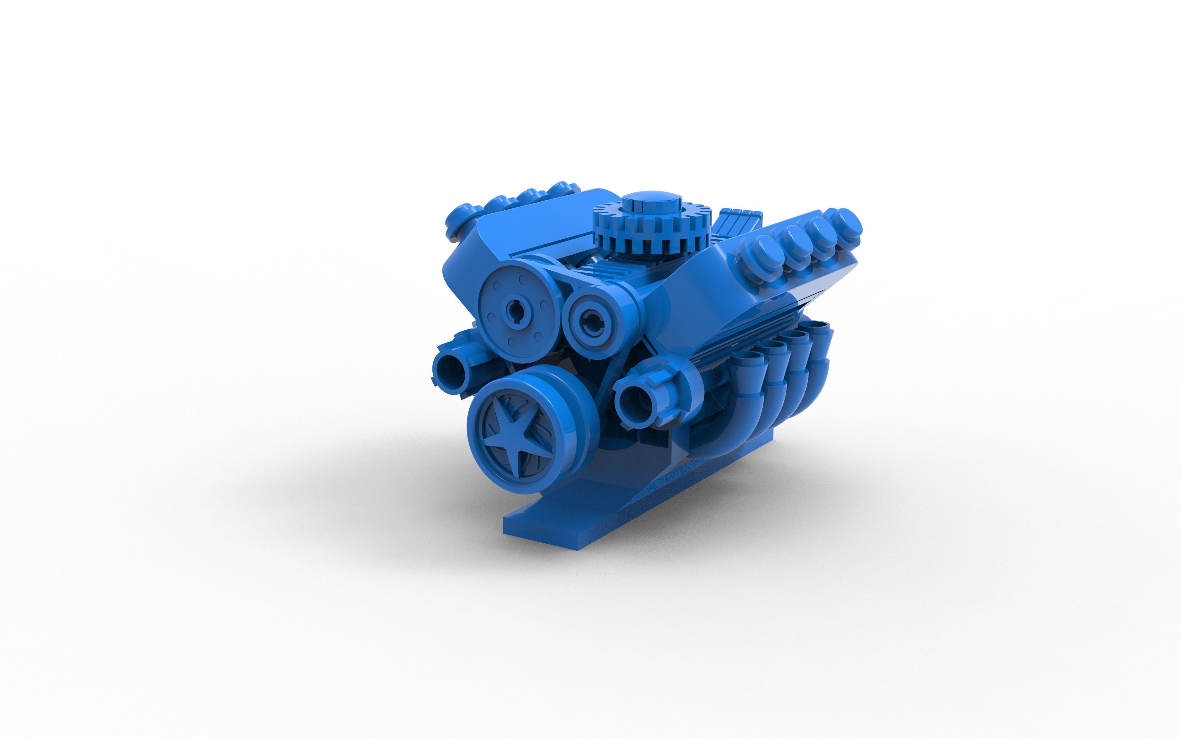 V8 TWIN ENGINE 3D model 3D printable | CGTrader