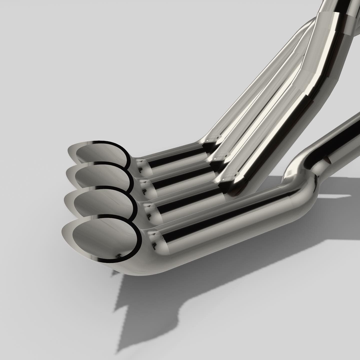 Pro Mod Hemi long Zoomie Headers 3D model 3D printable | CGTrader