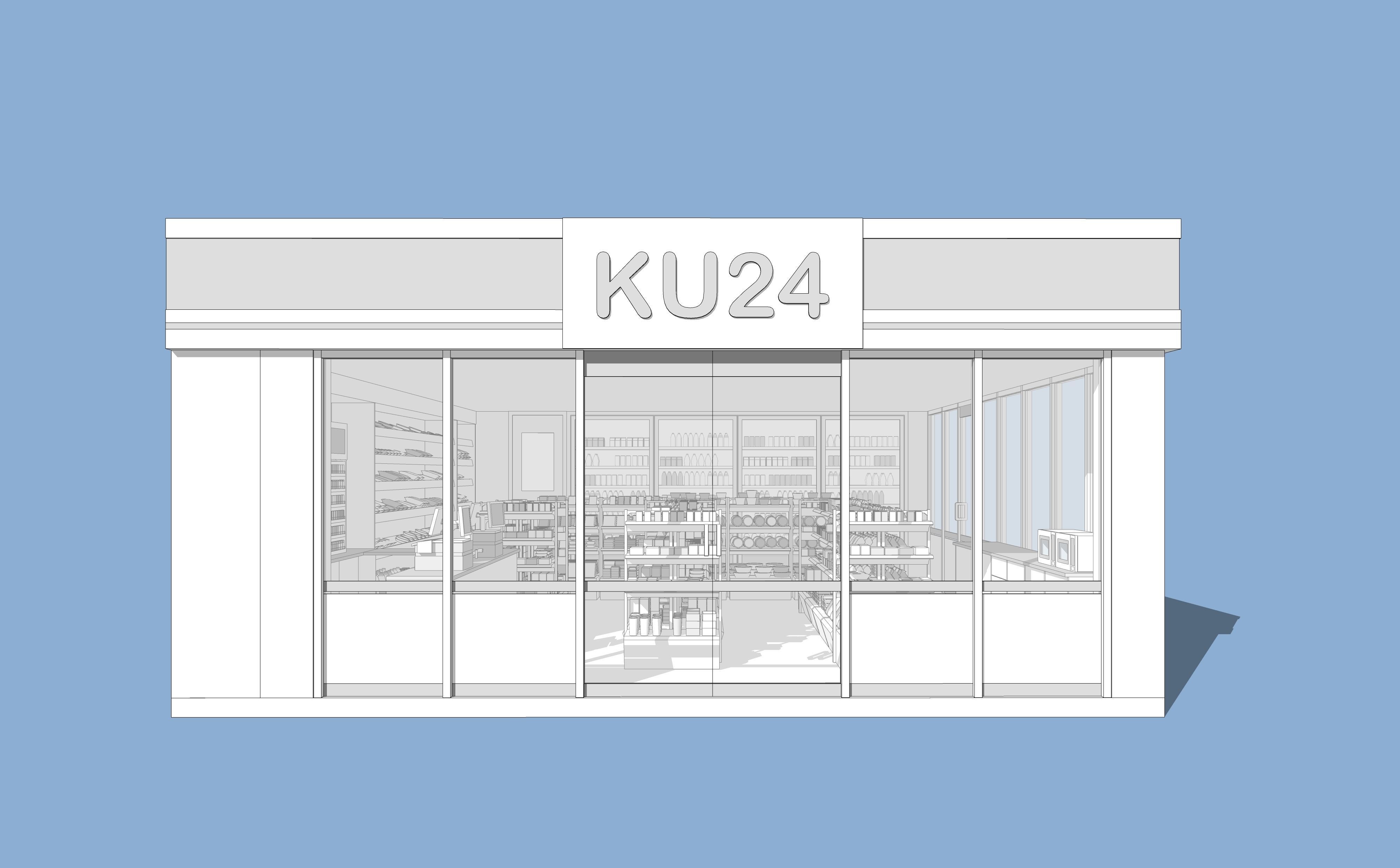 Simple convenience store 3D model | CGTrader