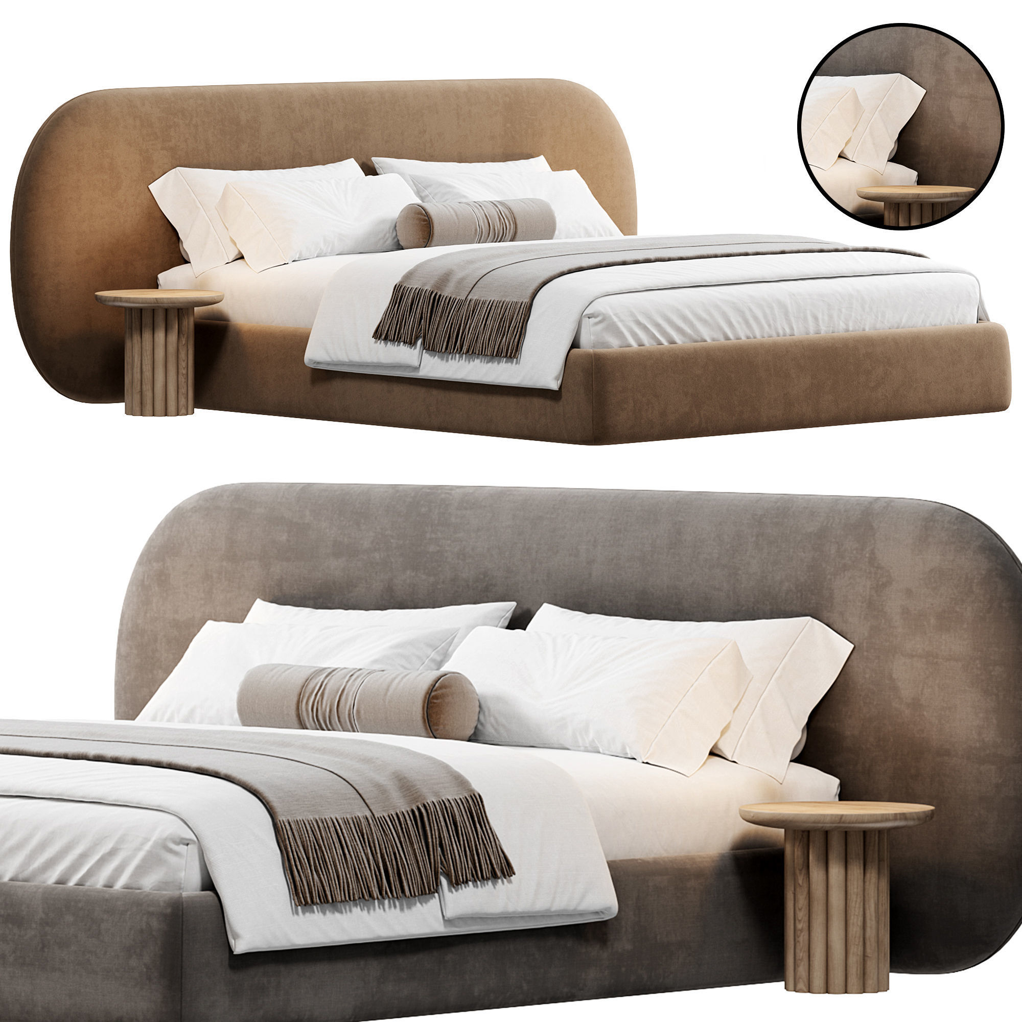 Moca Cloud bed by oneandhome 3D model | CGTrader