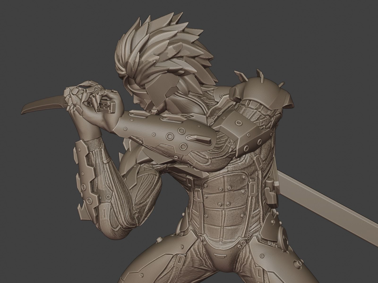 Cyberninja Raiden 3D model 3D printable | CGTrader