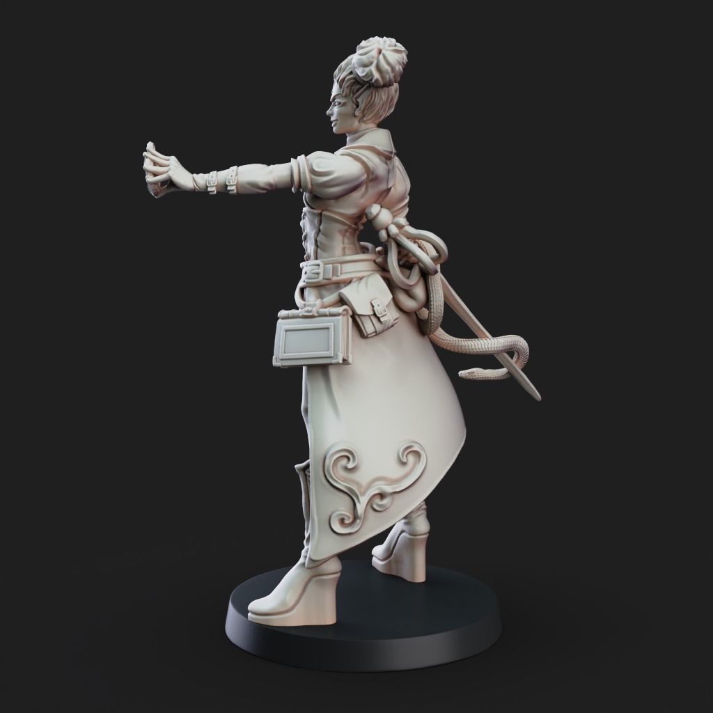 Rose Summoner - 3D Printable TTRPG - PRESUPPORTED - 32mm Scale 3D model ...