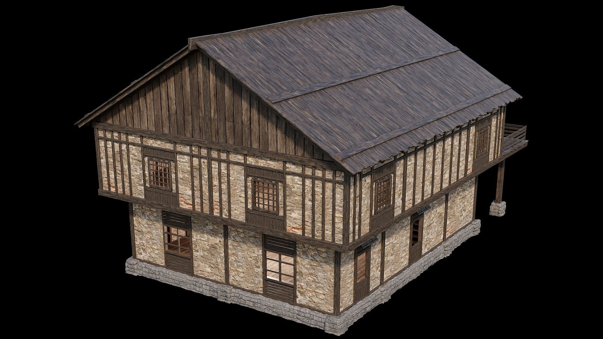 3D model Medieval Village Pack 07 - 3 Assets - 4K Textures Game Ready ...