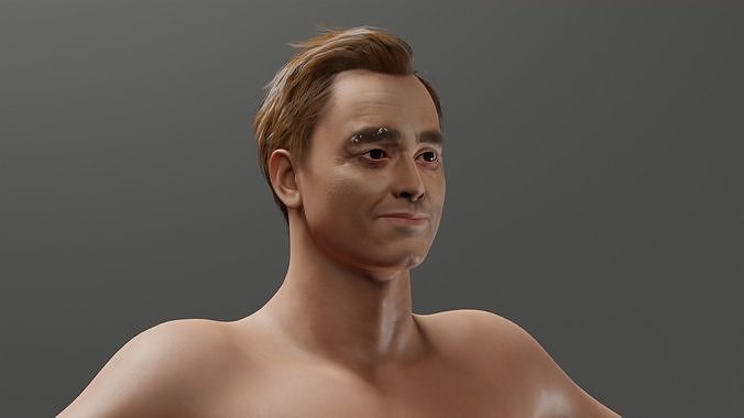 Realistic Male - Freddy 3D model rigged | CGTrader