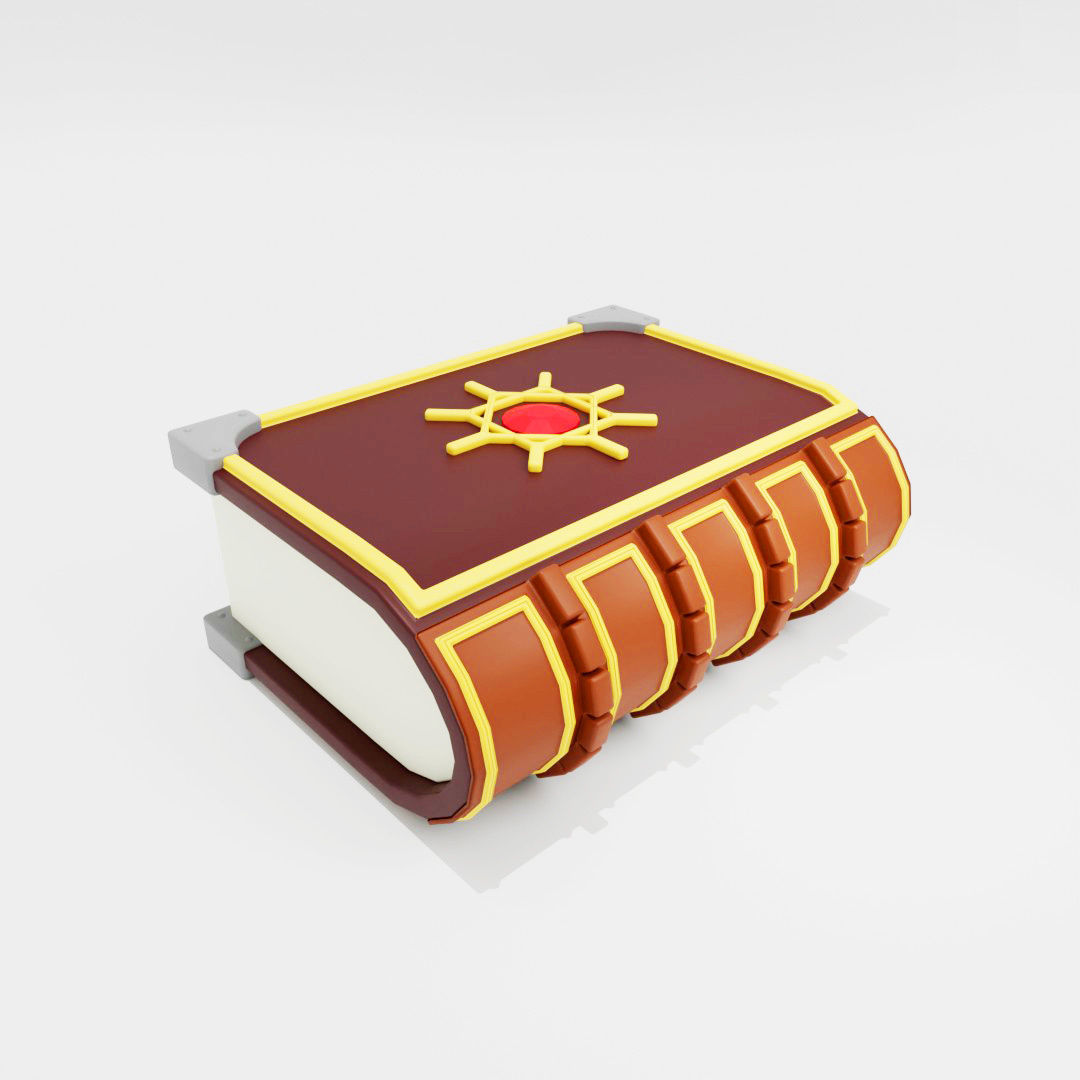 3D model Low poly magic fantasy book VR / AR / low-poly | CGTrader