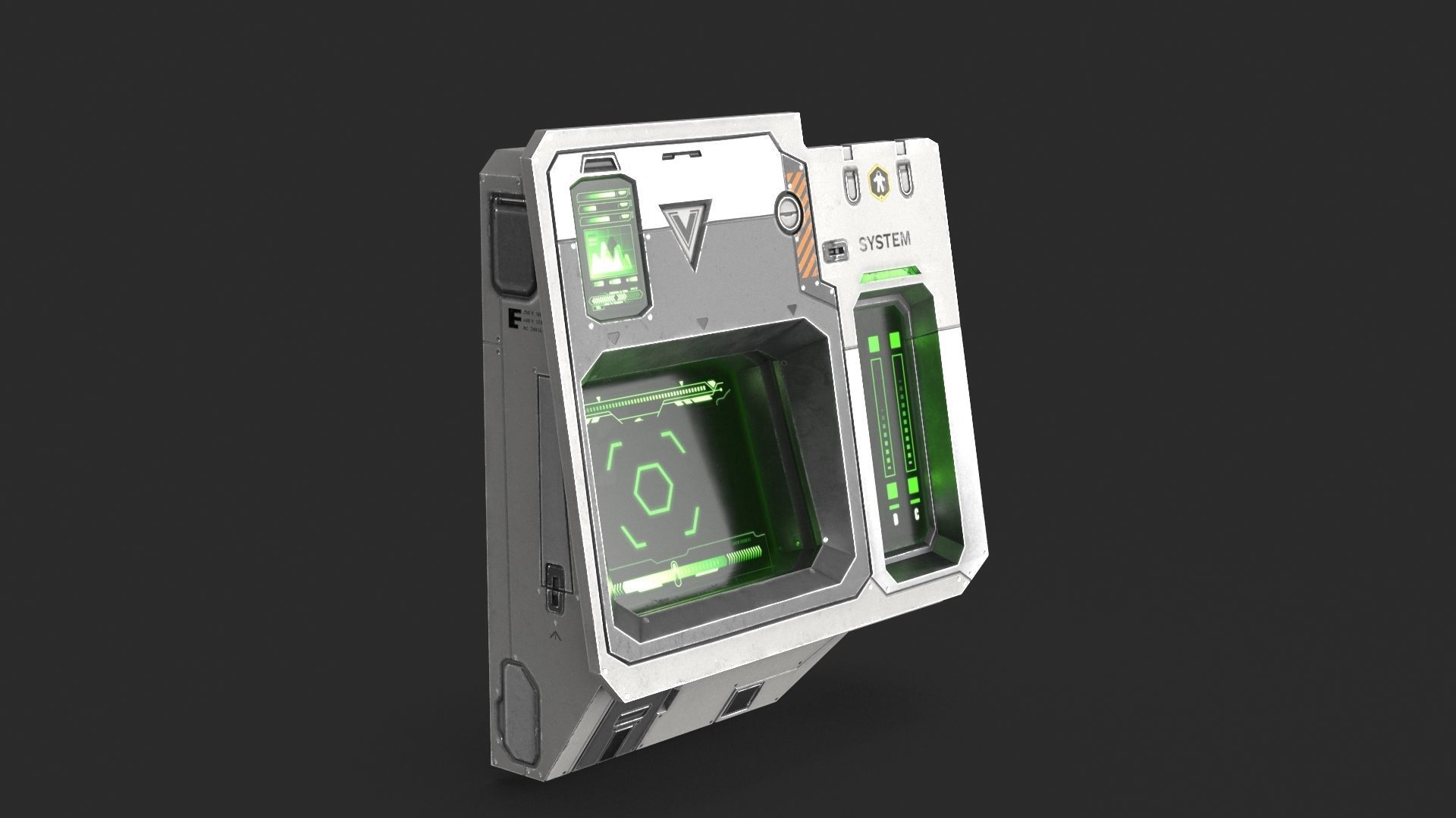 3D model Sci Fi Scanner Display VR / AR / low-poly | CGTrader