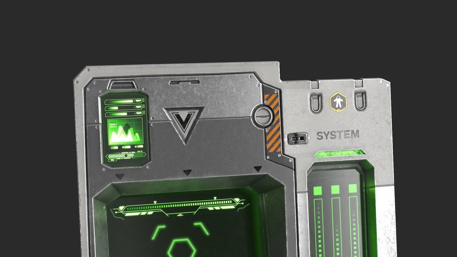 3D model Sci Fi Scanner Display VR / AR / low-poly | CGTrader