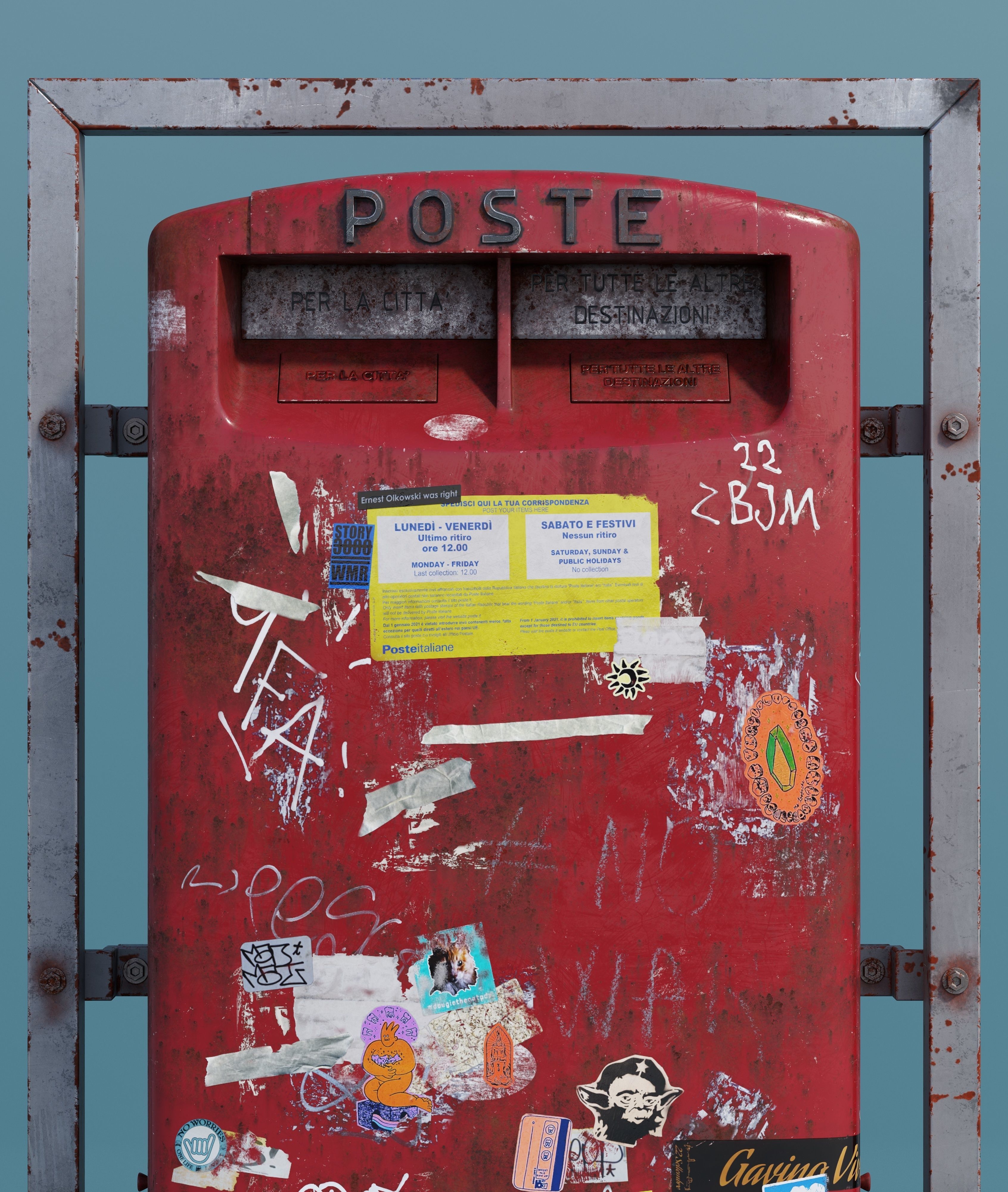 Mailbox high quality 3d model 3D model | CGTrader