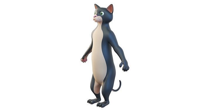 Cartoon Cat Character 3D model | CGTrader