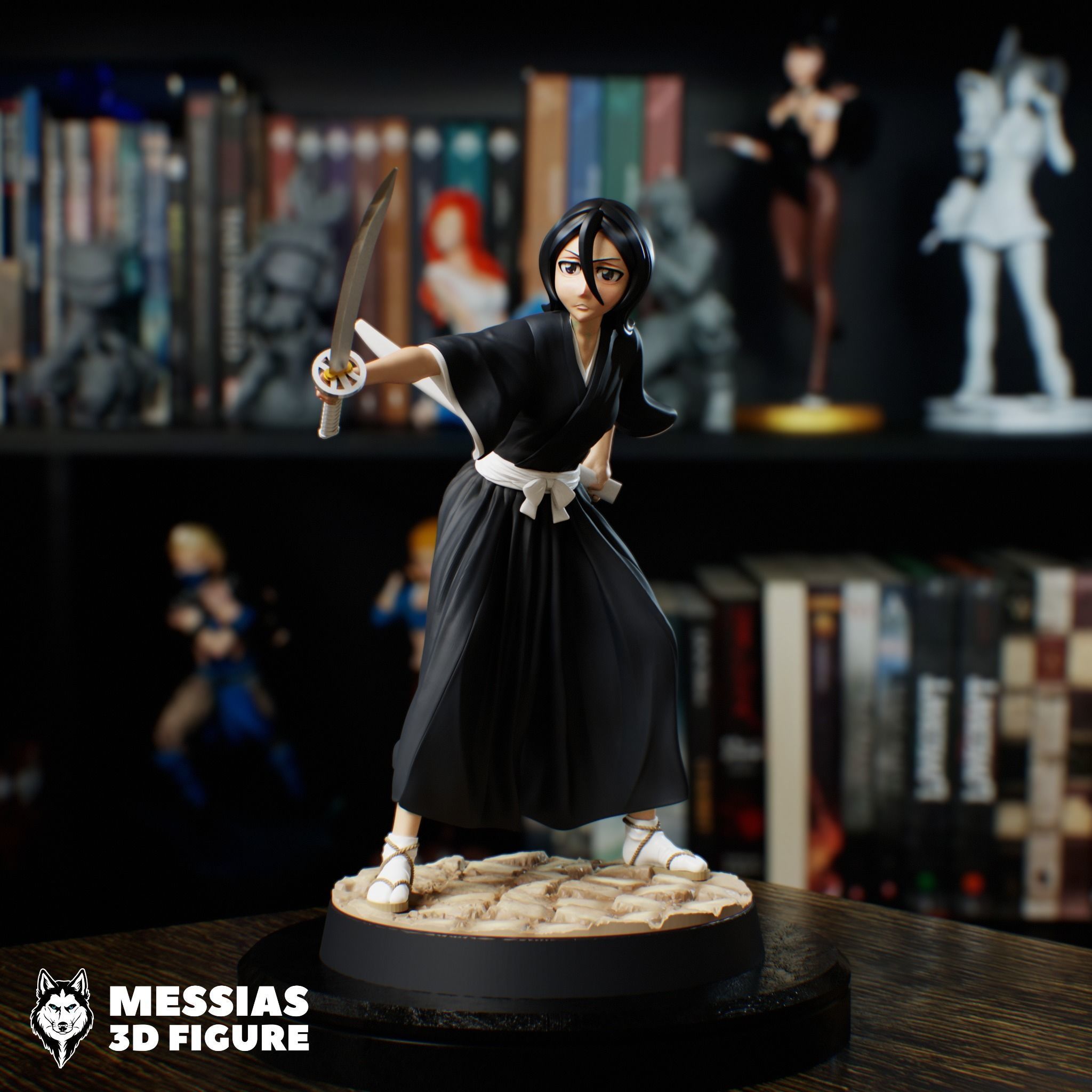 Rukia Bleach 3d Model 3d Printable Cgtrader