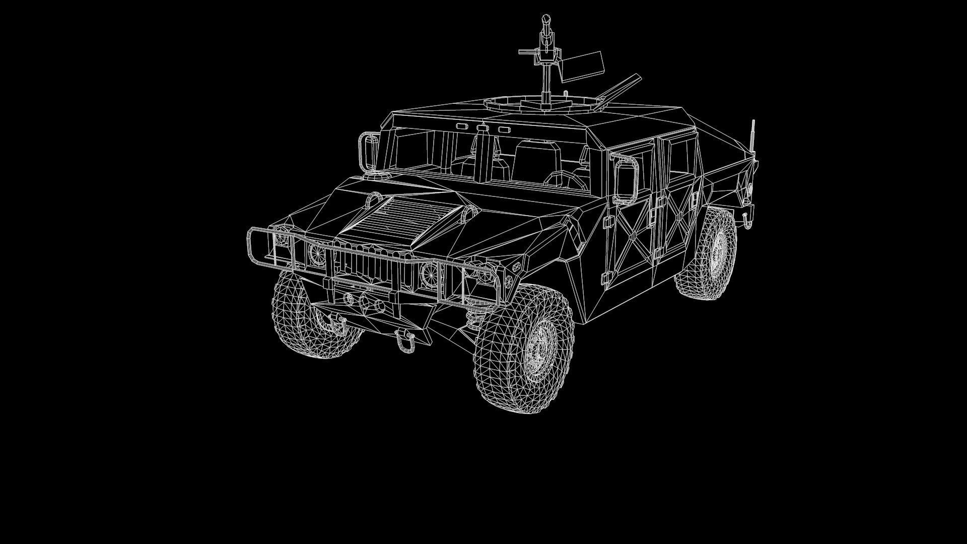 Hummer h1m1025 free 3D model | CGTrader