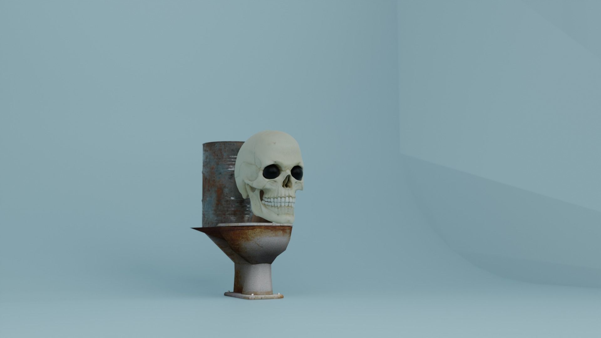 Skibidi toilet Skeleton Toilet 3D model rigged | CGTrader