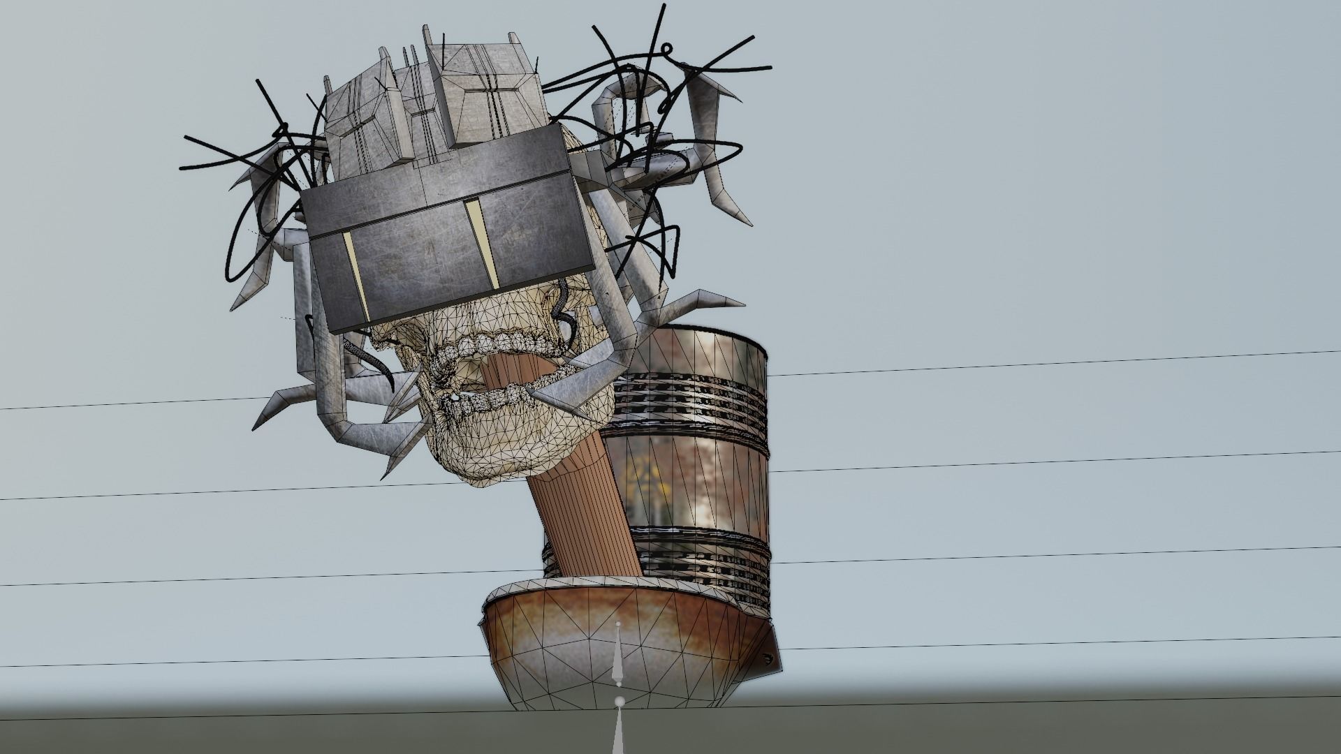 Skibidi toilet Skeleton Toilet 3D model rigged | CGTrader