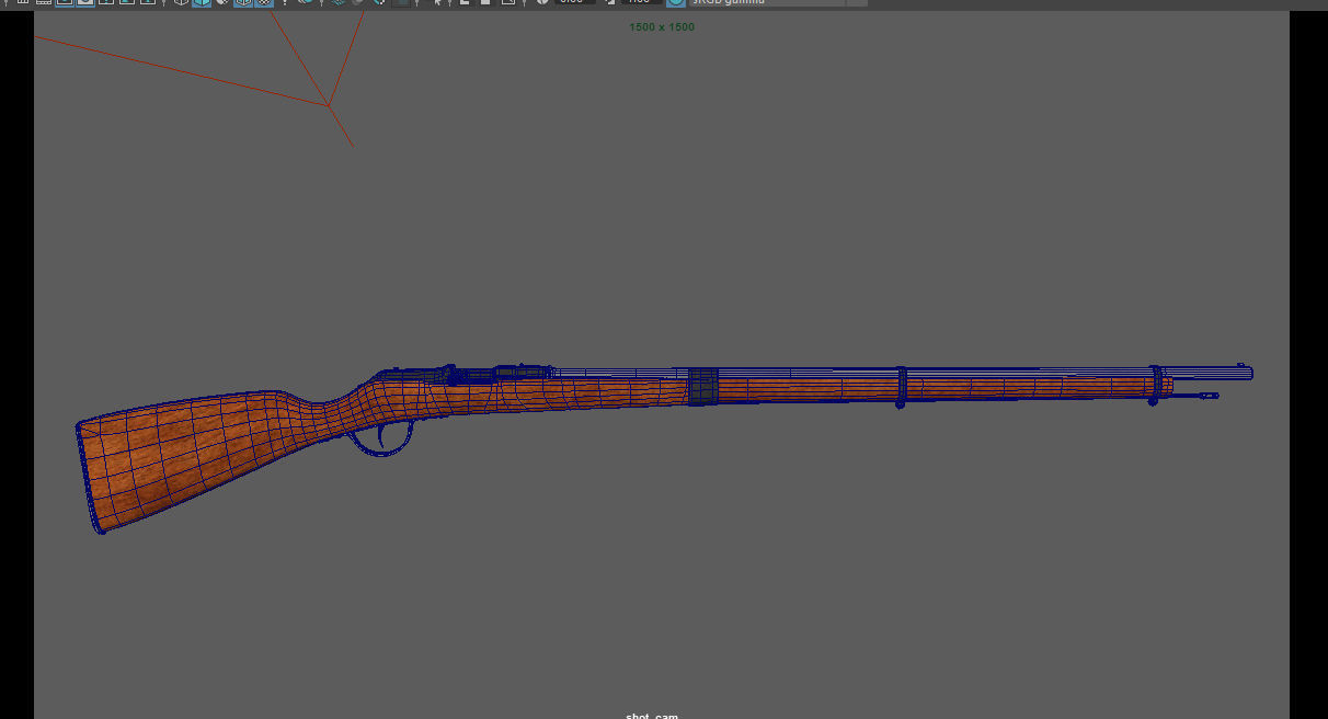 3D model Dreyse Needle Gun Bolt Action Rifle LowPoly Firearm 3D Model ...