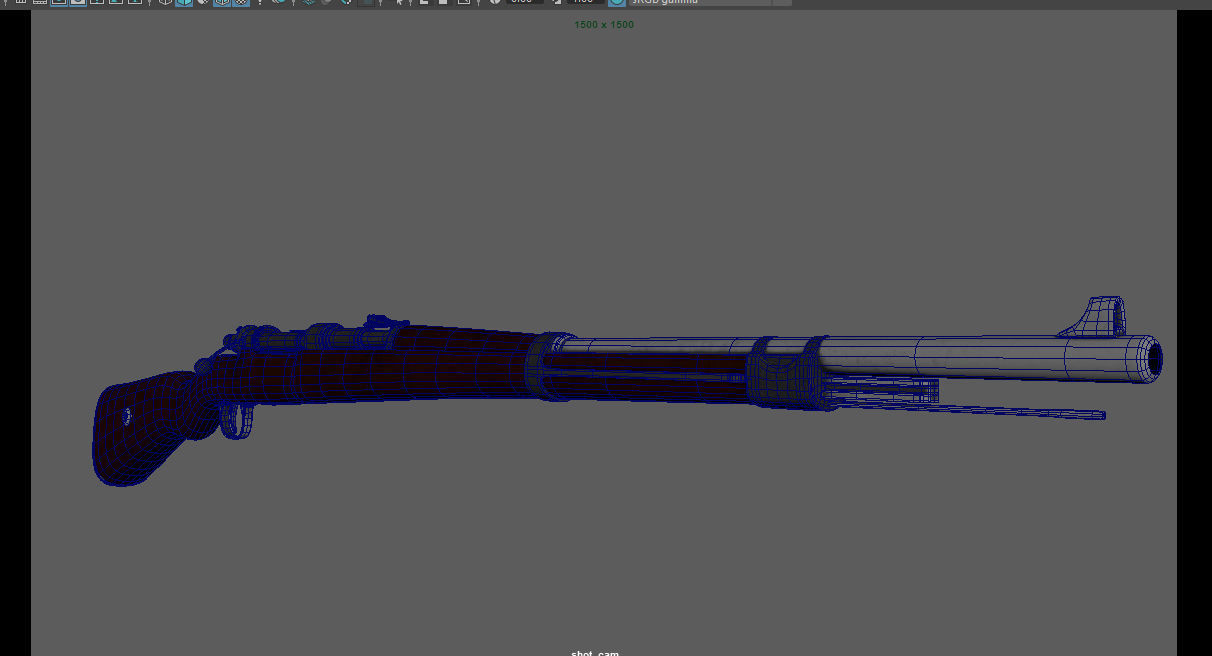 3D model Mauser Gewehr 98 Bolt Action Rifle LowPoly Firearm 3D Model VR ...