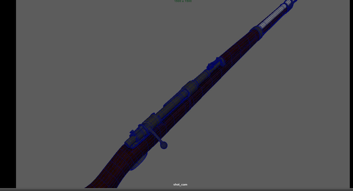 3D model Mauser Gewehr 98 Bolt Action Rifle LowPoly Firearm 3D Model VR ...