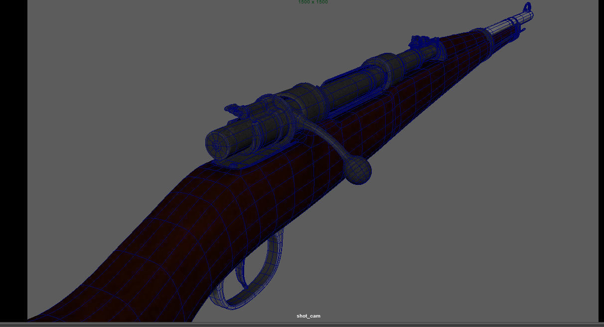 3D model Mauser Gewehr 98 Bolt Action Rifle LowPoly Firearm 3D Model VR ...