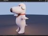 3D model Brian Griffin 3D Dog Model from Family Guy VR / AR / low-poly ...