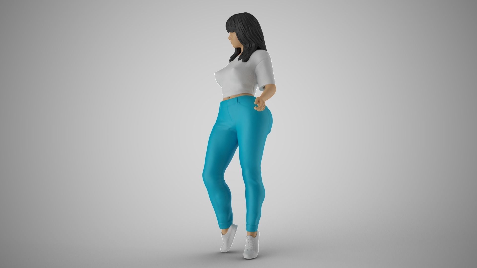 Teasing Girl 3D model 3D printable | CGTrader