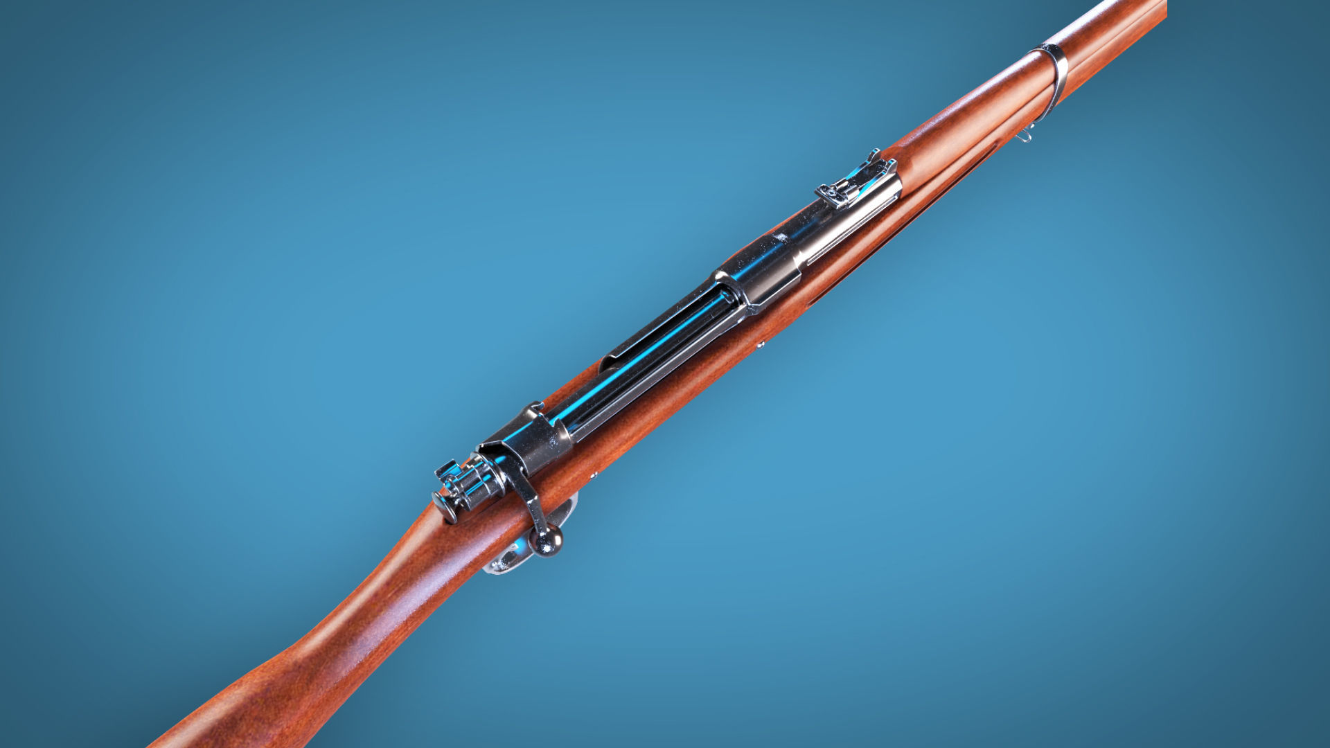 3D model Springfield M 1903 Bolt Action Rifle LowPoly Firearm 3D Model ...