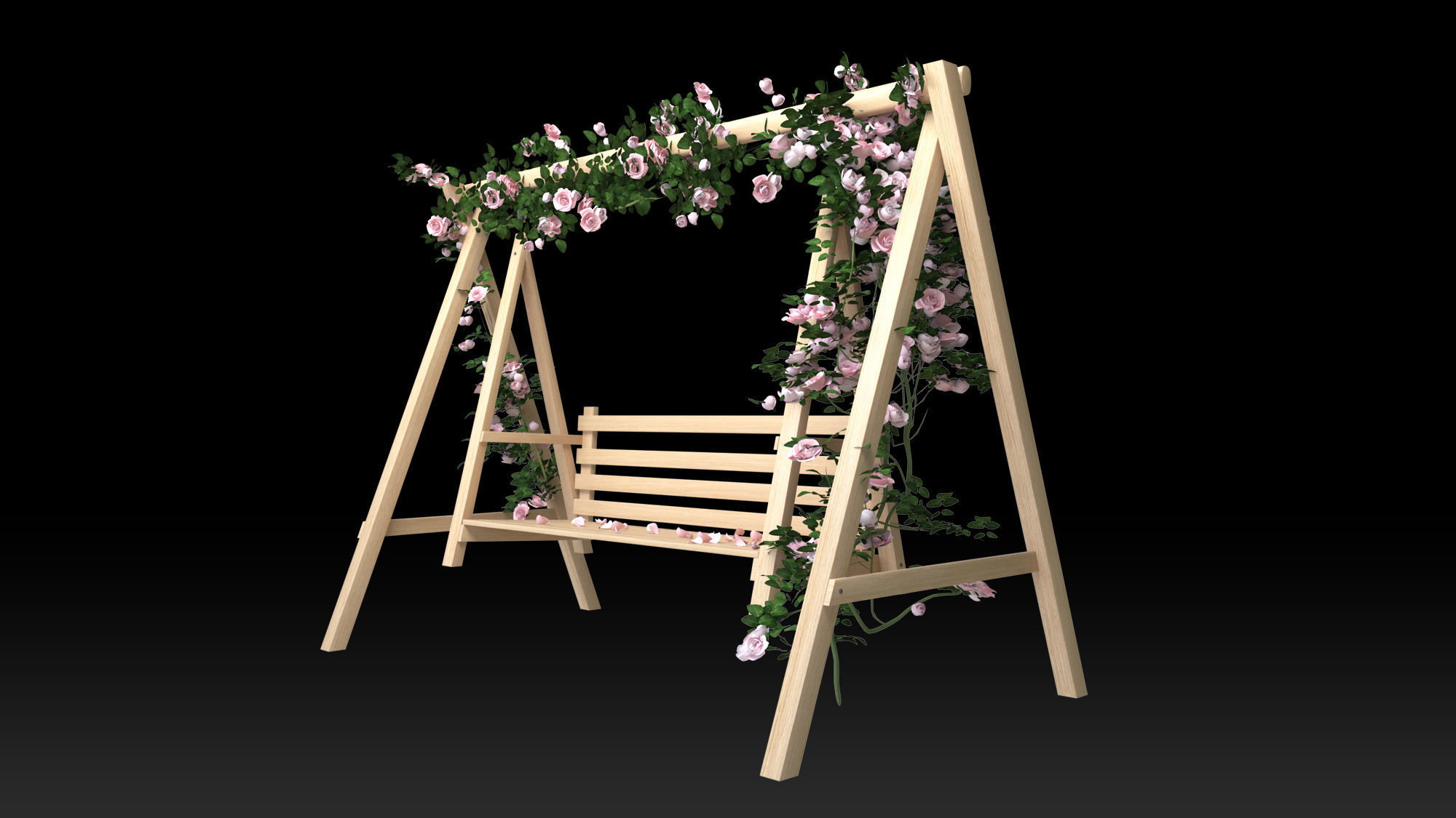 Rose swing 3D model | CGTrader
