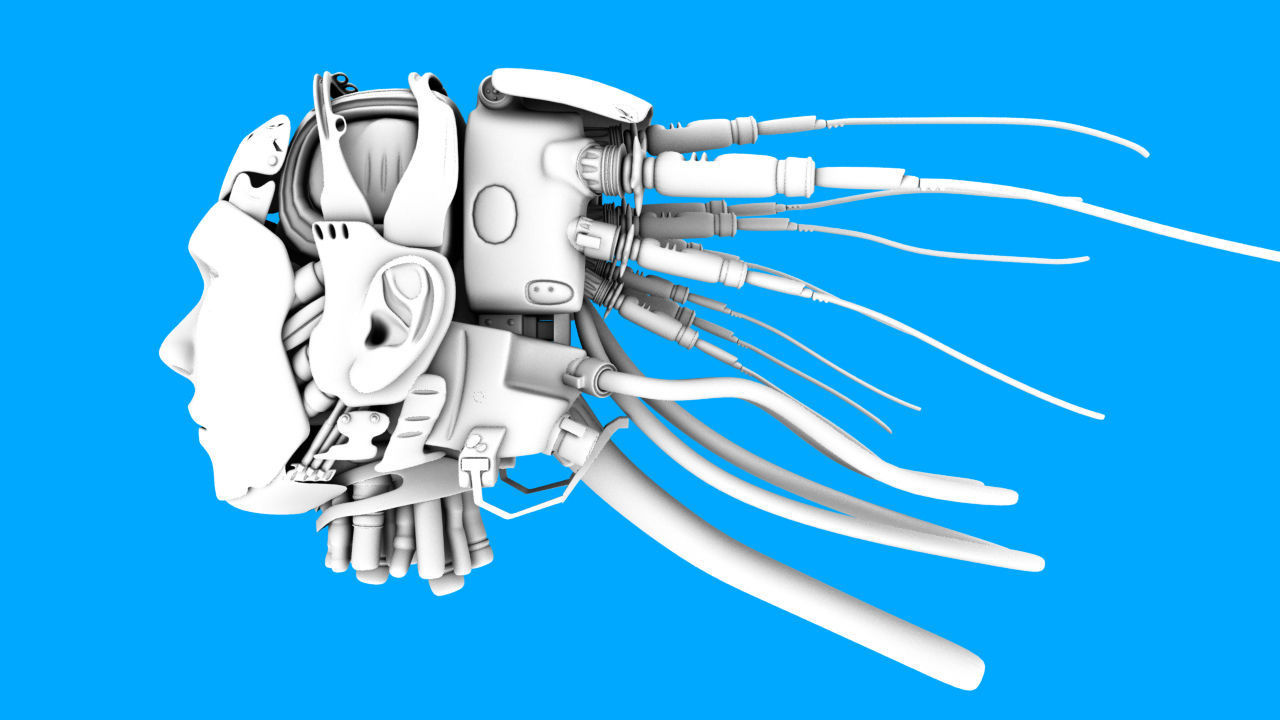 Hard Surface Robot Head pack 3D model 3D model | CGTrader