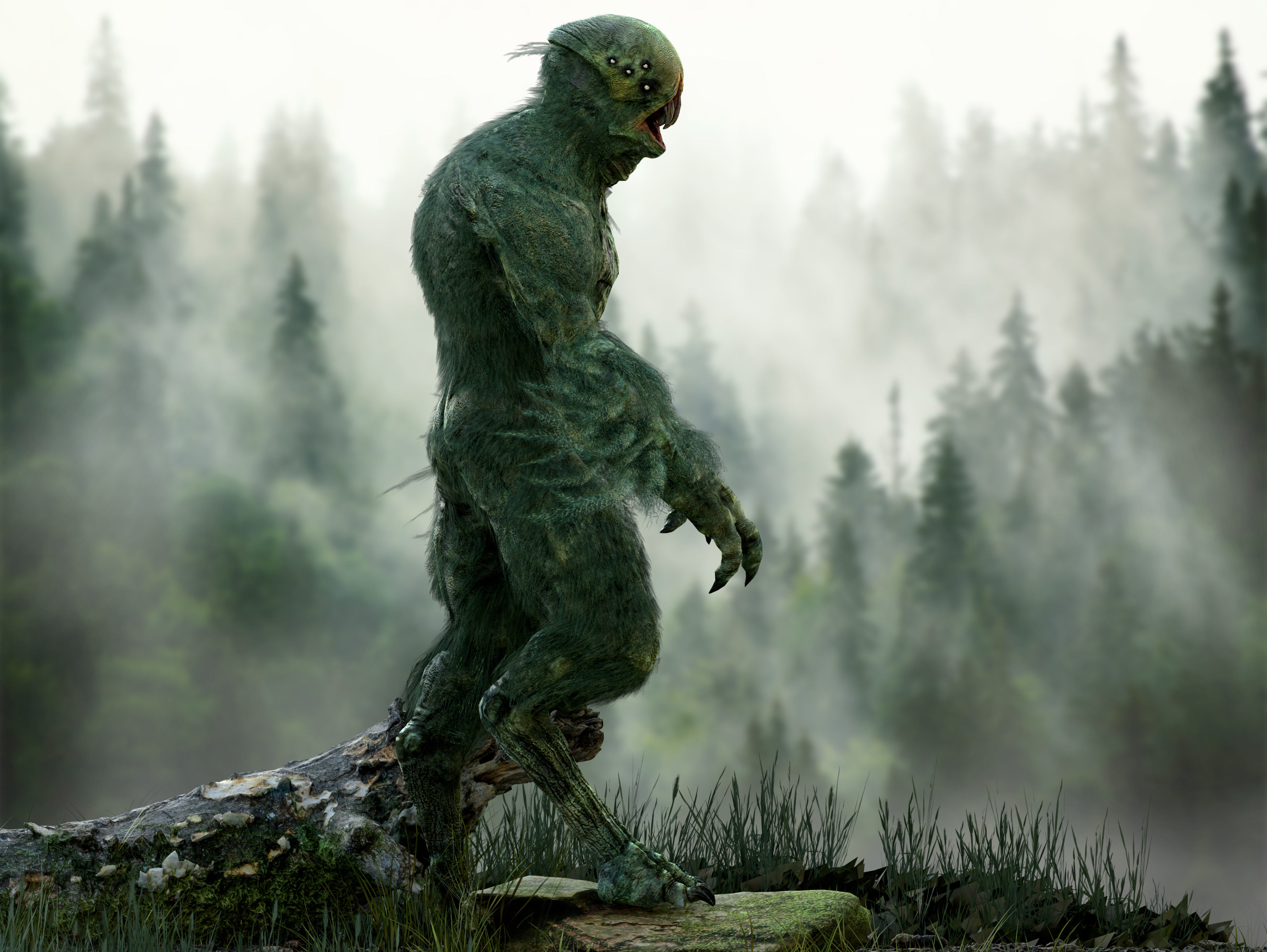3D model Forest Beast VR / AR / low-poly | CGTrader