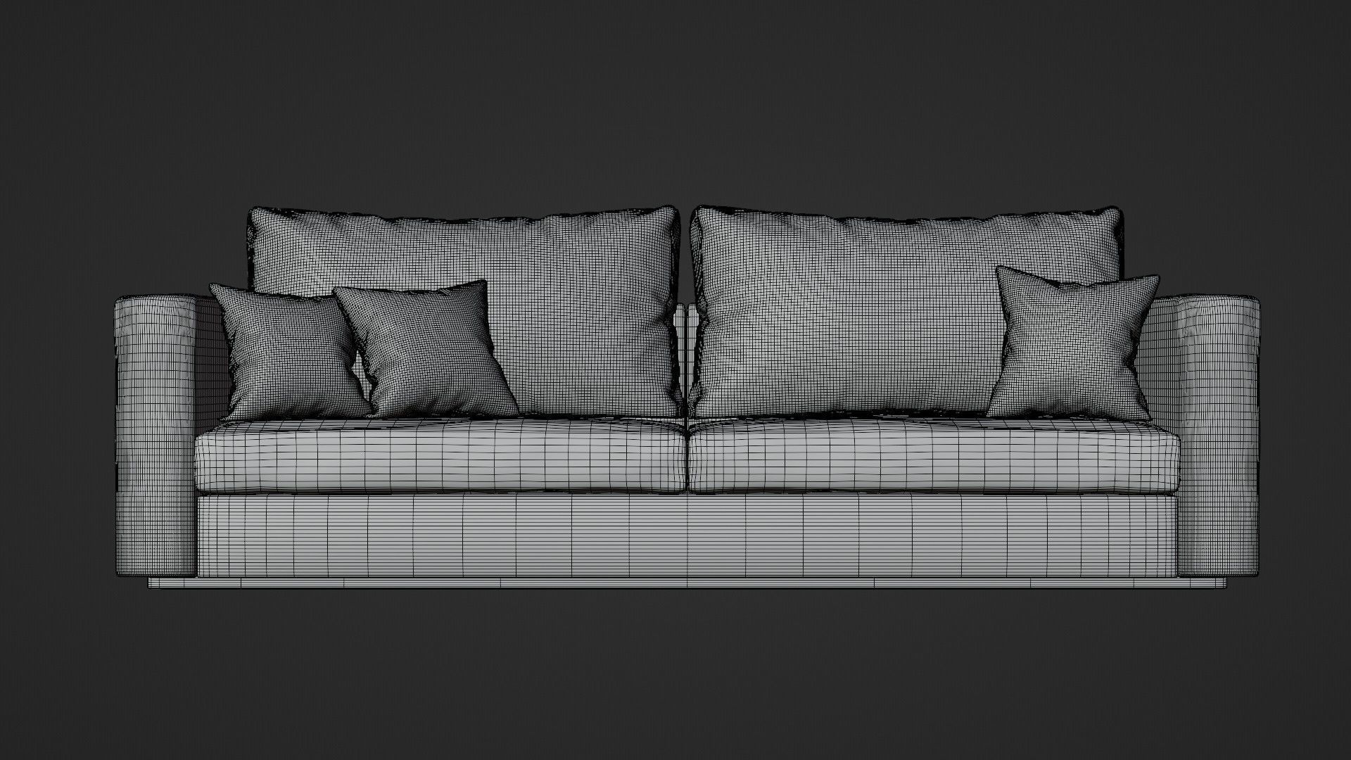 Modern Couch Sofa 3-seater Light 3D model | CGTrader