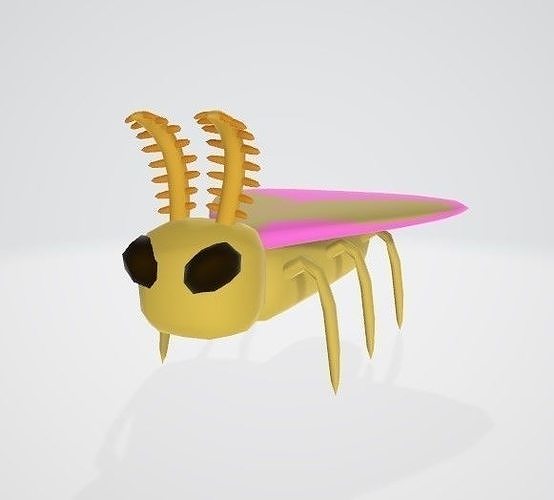 3D model Rosy Maple Moth VR / AR / low-poly | CGTrader