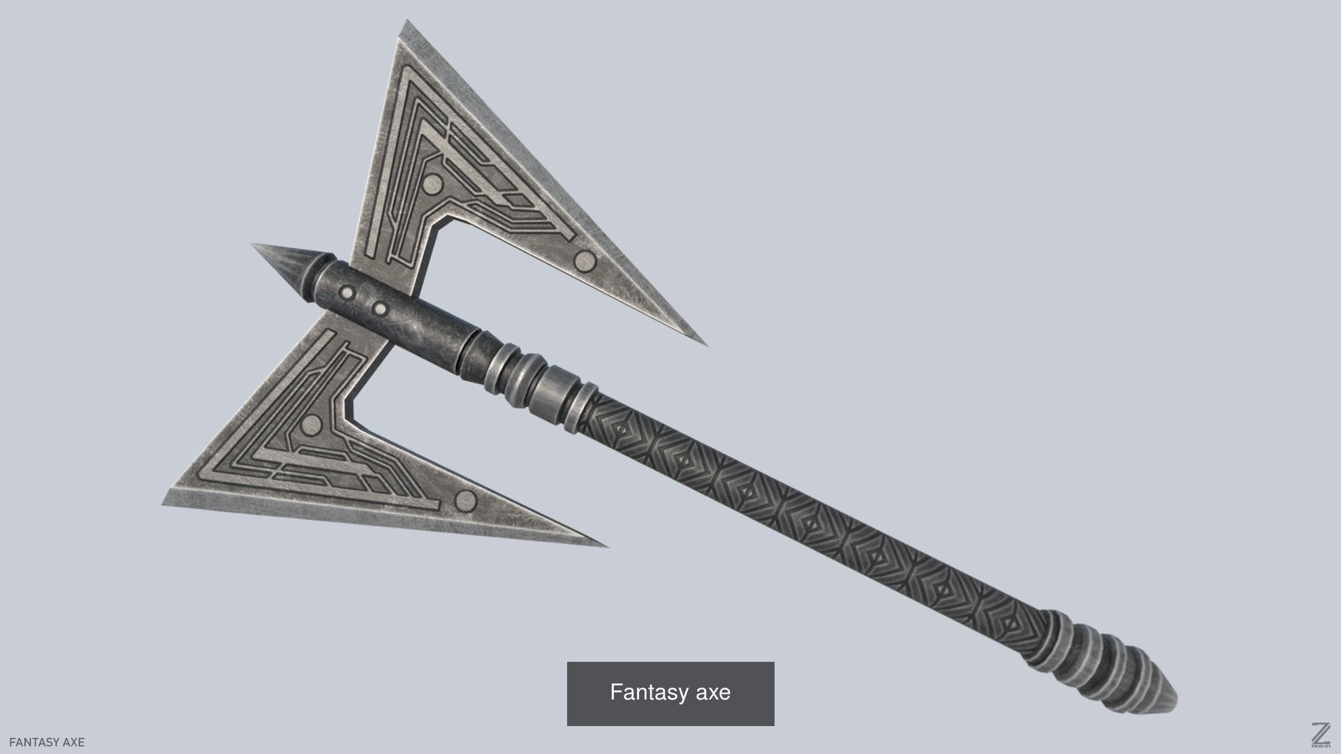 Fantasy axe collection VR / AR / low-poly | CGTrader