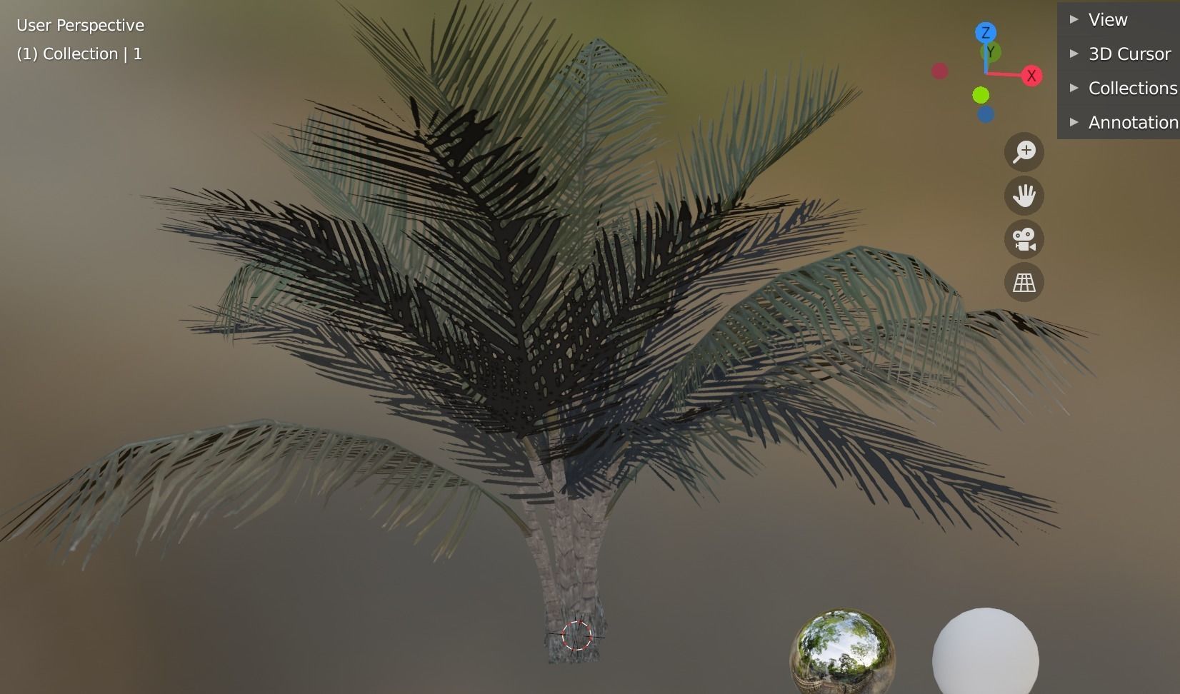 3D model palm coconut tree VR / AR / low-poly | CGTrader