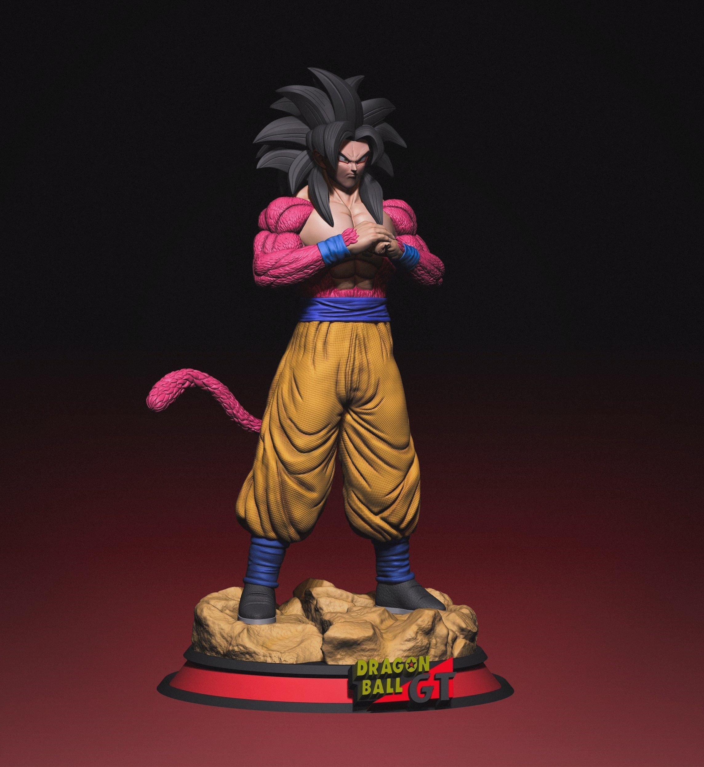 GOKU SSJ4 3D model 3D printable | CGTrader