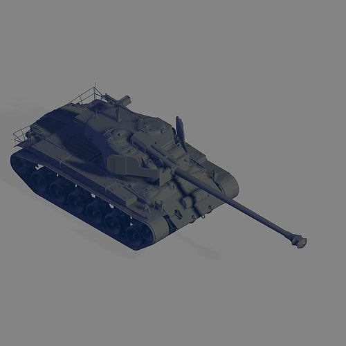 T26E1-1 3D model | CGTrader
