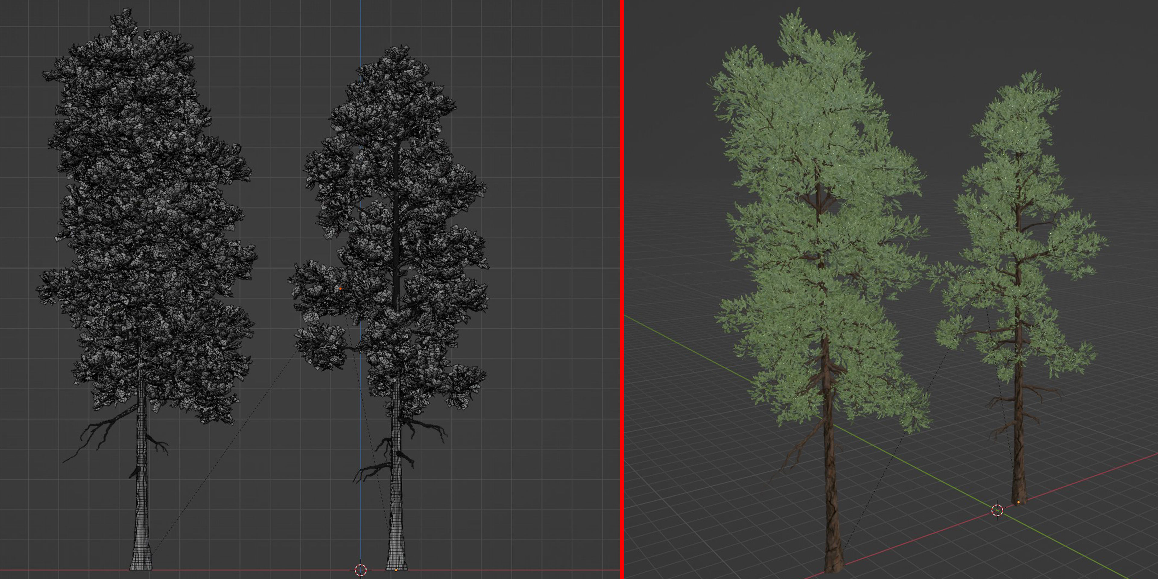 pine trees vol 18-Blender 3D model | CGTrader