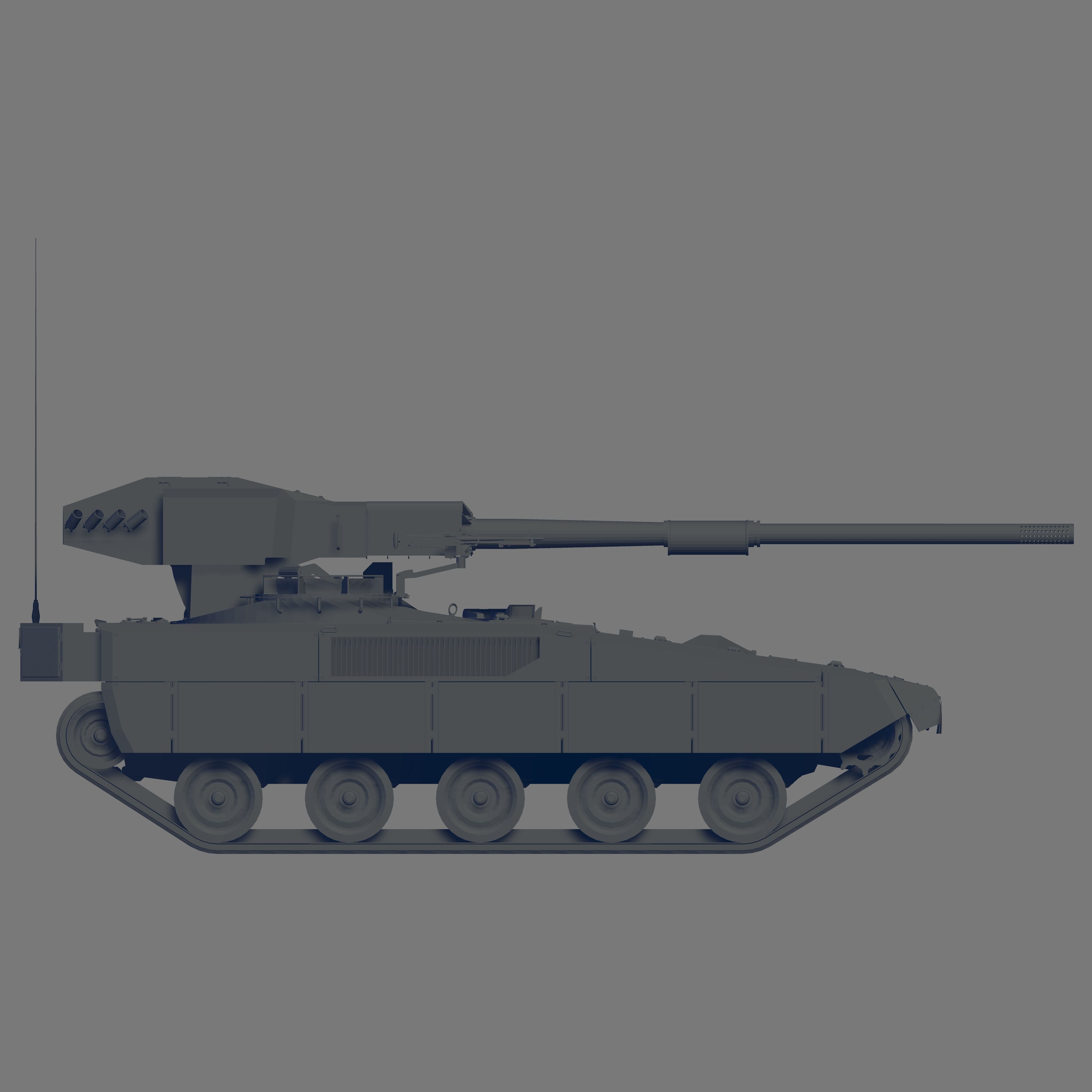 AGS Tank 3D model | CGTrader