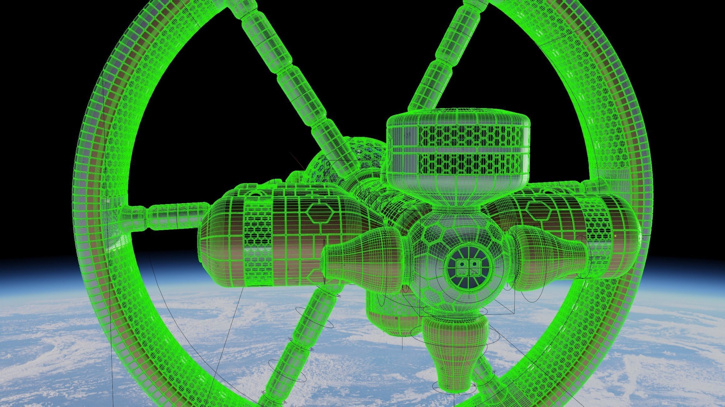 Artificial Gravity Space Ship 3D model animated | CGTrader