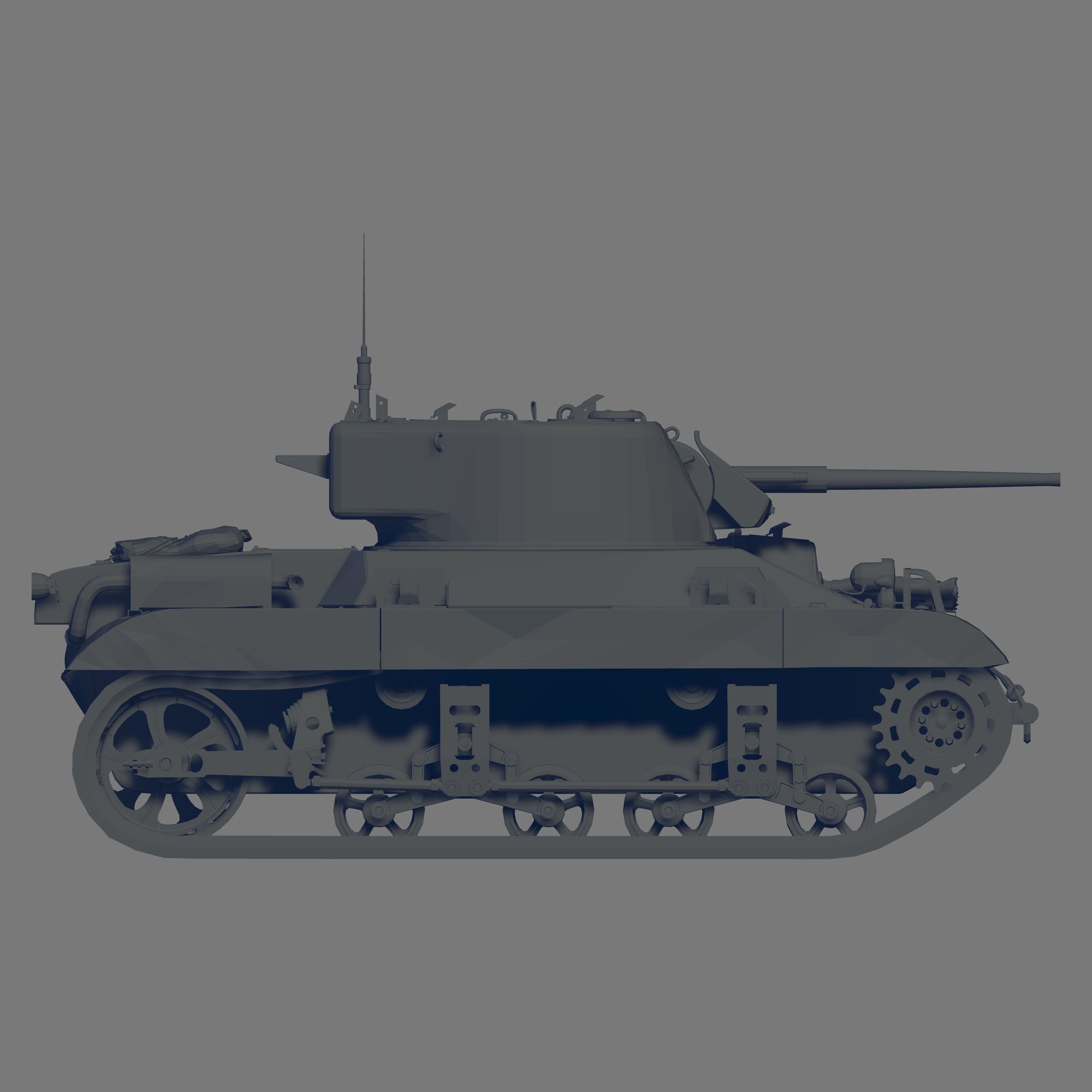 M22 Tank 3D model | CGTrader