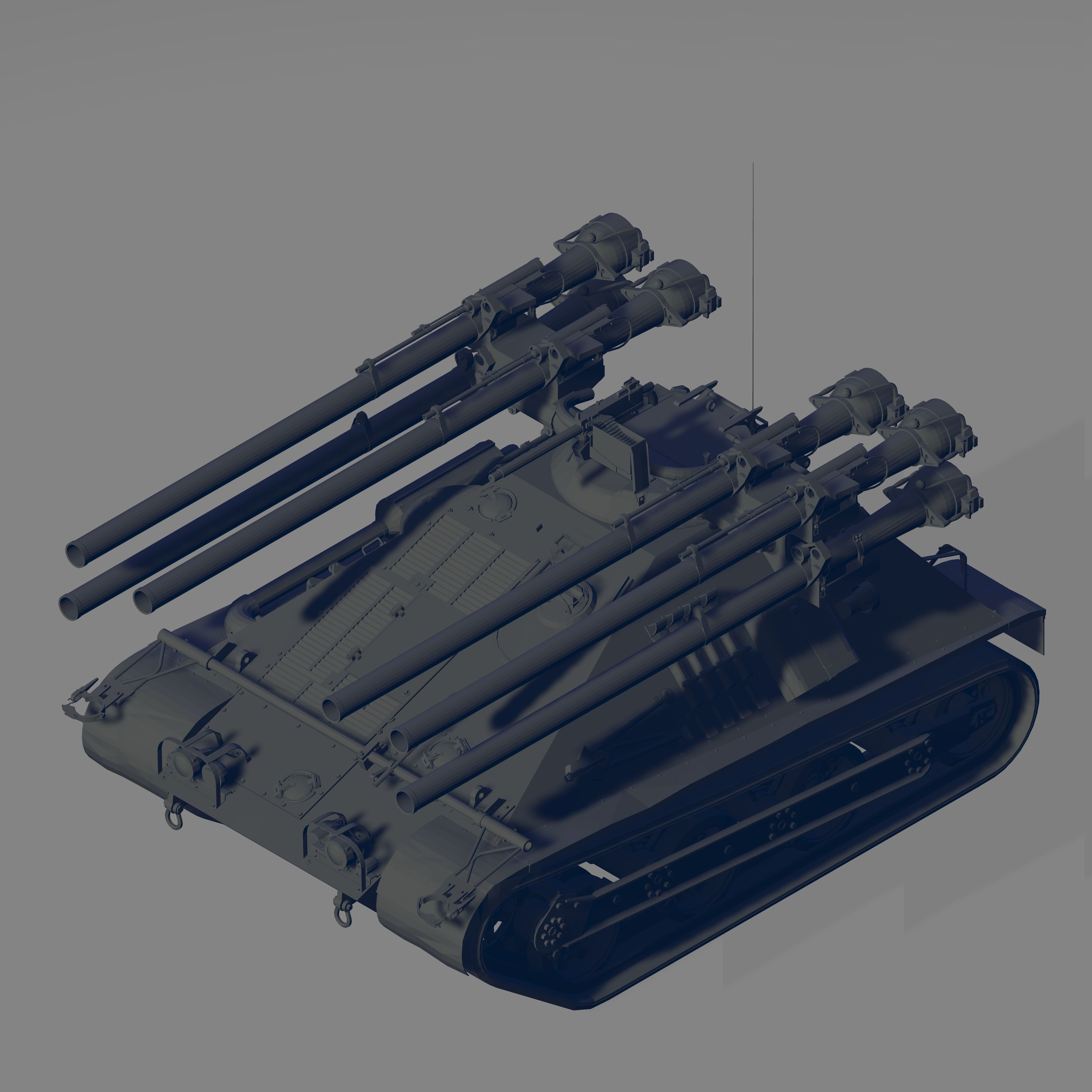 M50 Tank 3D model | CGTrader