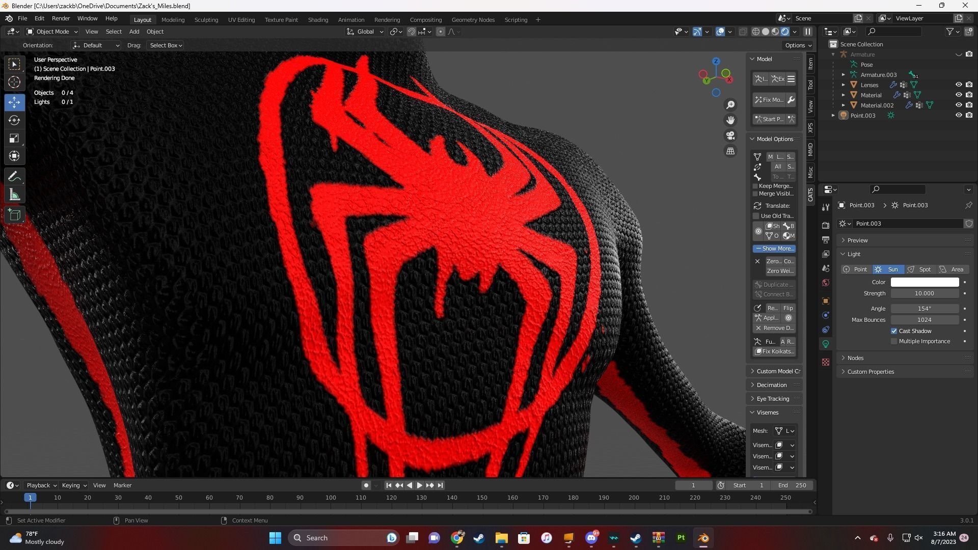 REALISTIC Spider-Man Miles Morales Across The Spider-Verse 3D model ...