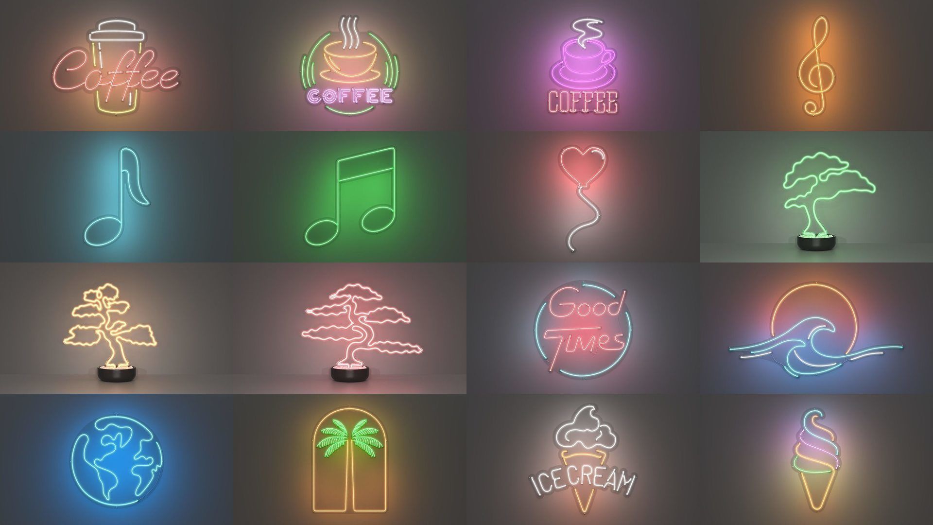 150 Neon Signs - NEONPLEX MEGA PACK 3D Model Collection | CGTrader