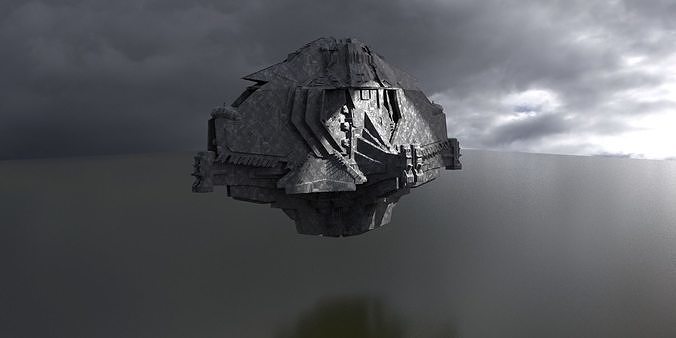 Crashed Starship collosal exterior ship 3D model | CGTrader